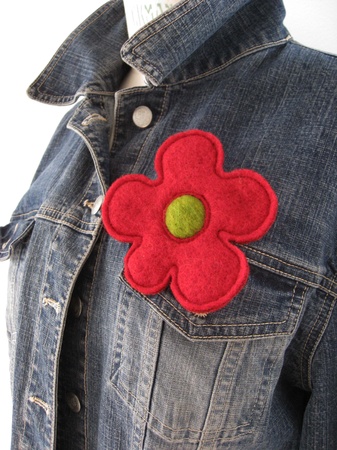 Stor blomsterbrosje - Epla